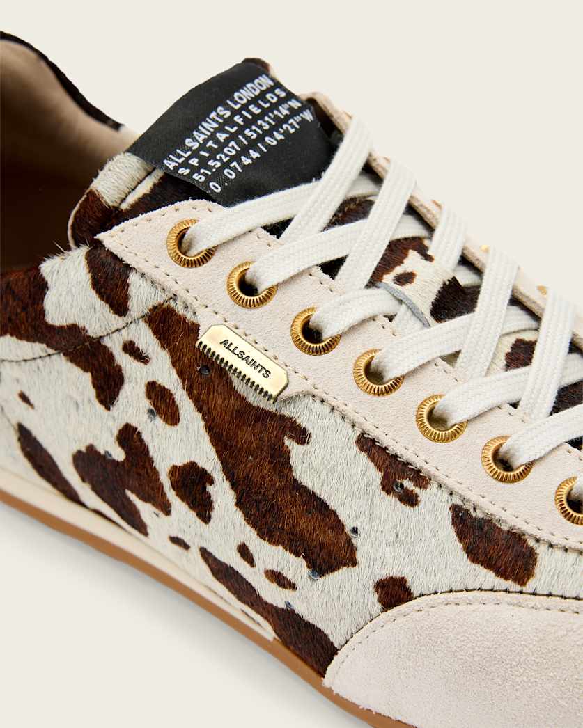 Liam Cowhide Trainers COW PRINT | ALLSAINTS
